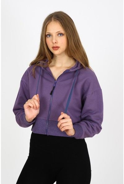 Alexandergardı Crop Kapüşonlu Hırka (B21-36300)