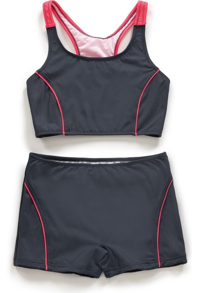 Endeep Kız Çocuk Şortlu Yüzücü Bikini Takımı Endeep Kız Çocuk Şortlu Yüzücü Bikini Takımı