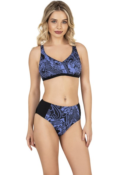 Endeep Kadın Desenli Toparlayıcı Bikini Takımı Endeep Kadın Desenli Toparlayıcı Bikini Takımı