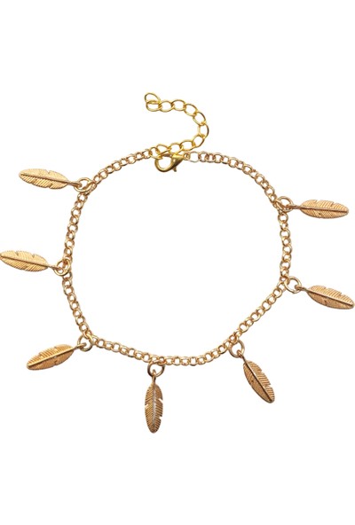 Lil'adore Bronz Yaprak Halhal