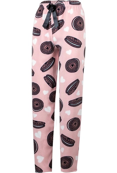 Line Smart Kadın Rahat Polar Lastikli Cepsiz Pijama Altı 014 Line Smart Kadın Rahat Polar Lastikli Cepsiz Pijama Altı 014