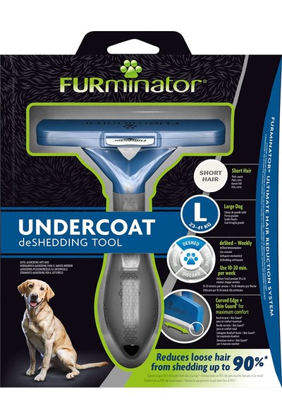 Furminator Short Hair Kısa Tüylü Tüy Toplayıcı Köpek Tarağı L Furminator Short Hair Kısa Tüylü Tüy Toplayıcı Köpek Tarağı L