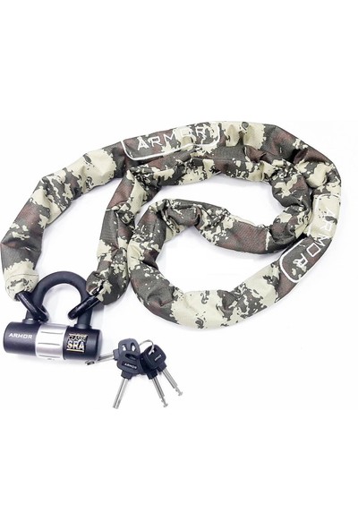 Armor 714 Mv Ölçü 14MM x 180CM Motorsiklet Için Yüksek Güvenlikli Zincirli Kilit Armor 714 Mv Ölçü 14MM x 180CM Motorsiklet Için Yüksek Güvenlikli Zincirli Kilit