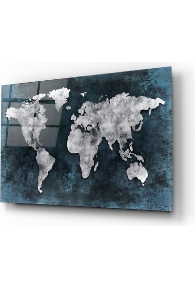 Insigne Dünya Haritası Cam Tablo
