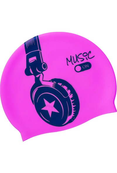 Silicone Cap Musıc, One Size, Pink