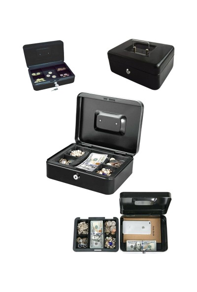 Forces Power Anahtarlı Inox Kasa Büyük Boy Bozuk Para Kasası Nakit Kutusu Cash Box 10x18x25 cm Forces Power Anahtarlı Inox Kasa Büyük Boy Bozuk Para Kasası Nakit Kutusu Cash Box 10x18x25 cm