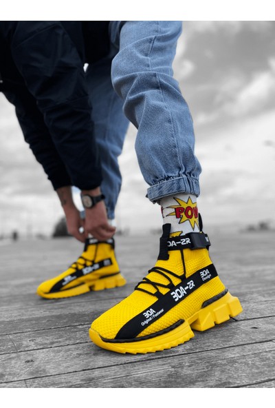Xon1 Erkek ZR-X700 Tarz Sarı Renk Spor Ayakkabı Xon1 Erkek ZR-X700 Tarz Sarı Renk Spor Ayakkabı