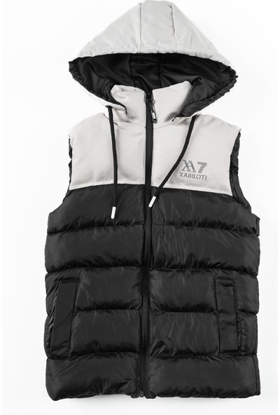 Çıkarılabilir Kapüşonlu Su Geçirmez Erkek Çocuk Şişme Yelek Iki Renk