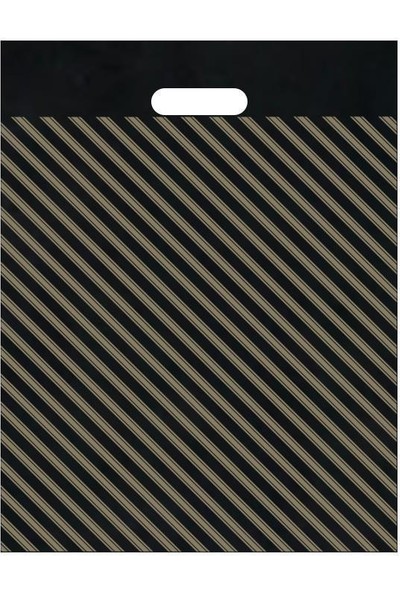 Ersin Ambalaj Siyah Takviyeli Mağaza Poşeti Çizgili No: 2 26X38 cm 250 Adet Ersin Ambalaj Siyah Takviyeli Mağaza Poşeti Çizgili No: 2 26X38 cm 250 Adet
