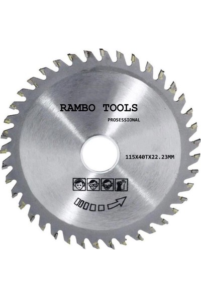 Rambo Taşlama Spiral Ahşap Kesme Sunta Testeresi 115 mm 40 Diş Rambo Taşlama Spiral Ahşap Kesme Sunta Testeresi 115 mm 40 Diş