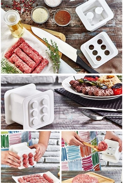 Tekirdağ Köfte Aparatı 6'lı Köfte Seri Hazırlama Kalıbı