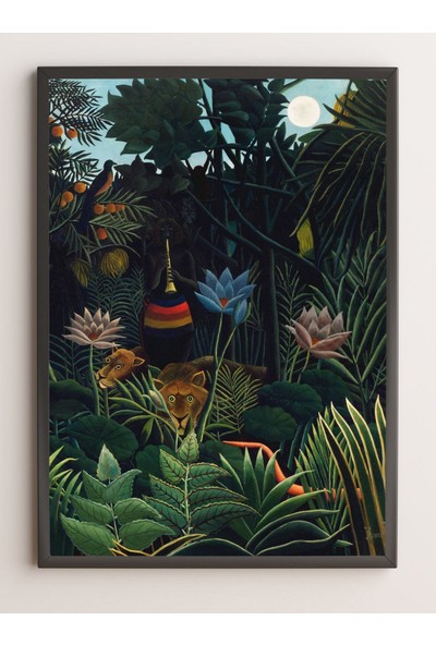 Henri Rousseau Rosso Tablo Sanatsal Ünlü Ressam Poster - Yüksek Çözünürlük Hd Poster - Çerçevesiz