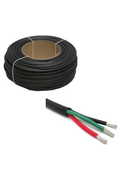 Star 3x2,5mm² Tekne-Karavan Kalaylı Yuvarlak Kablo Siyah Star 3x2,5mm² Tekne-Karavan Kalaylı Yuvarlak Kablo Siyah