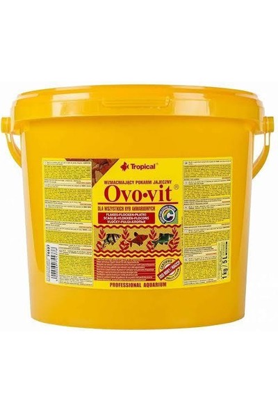 Tropical Ovo-Vit Flake Yumurtalı Pul Yem 100 Gr. Tropical Ovo-Vit Flake Yumurtalı Pul Yem 100 Gr.