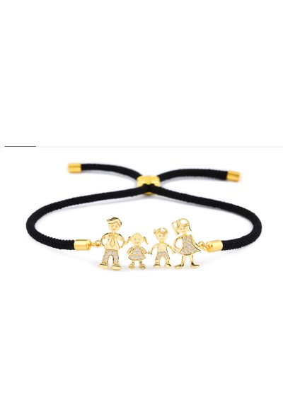 Turuncu Store Zirkon Tas 4 Lu Aile Bileklik TRC3613 Turuncu Store Zirkon Tas 4 Lu Aile Bileklik TRC3613