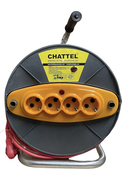 Chattel Seyyar Makaralı Kablo 3x1.5x20 mt