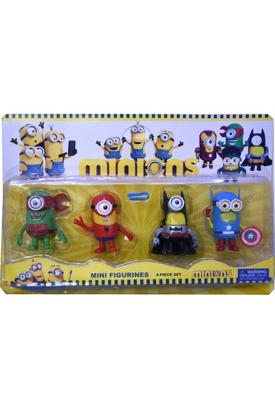 Minyonlar Örümcek Adam Batman Kaptan Amerika Rafael Minions Minyon Seti Minyonlar Örümcek Adam Batman Kaptan Amerika Rafael Minions Minyon Seti