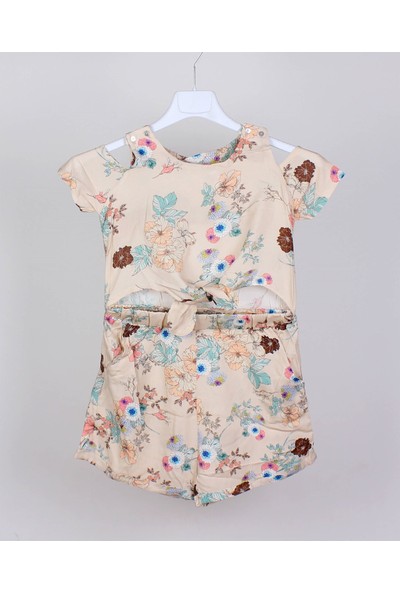 Cichlid Kız Çocuk Baskılı Penye Tulum Cichlid Kız Çocuk Baskılı Penye Tulum