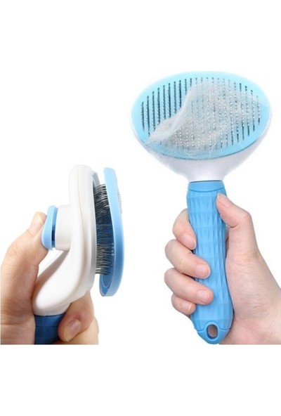 Kitchen Beauty Otomatik Temizlenen Tuşlu Evcil Hayvan Fırçası Kedi Köpek Tüy Toplayıcı Tarak Mavi Kitchen Beauty Otomatik Temizlenen Tuşlu Evcil Hayvan Fırçası Kedi Köpek Tüy Toplayıcı Tarak Mavi