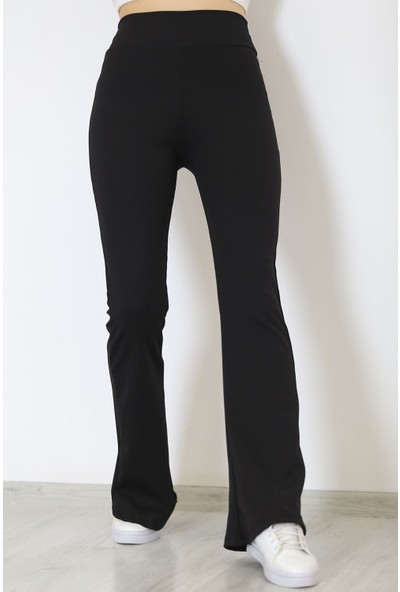 Kaşkorse Ispanyol Paça Tayt Siyah