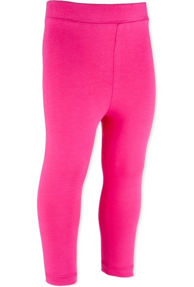 Zef Kids Kız Çocuk Fuşya Düz Mevsimlik Tayt