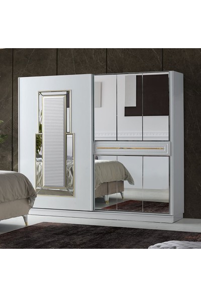 Güney Mobilya Komple Mdf Damla Beyaz Sürgülü Yatak Odası Takımı Ücretsiz Montaj Güney Mobilya Komple Mdf Damla Beyaz Sürgülü Yatak Odası Takımı Ücretsiz Montaj