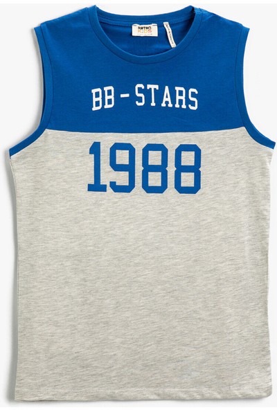 Koton Erkek Çocuk 2 Renkli Baskılı Atlet Pamuklu