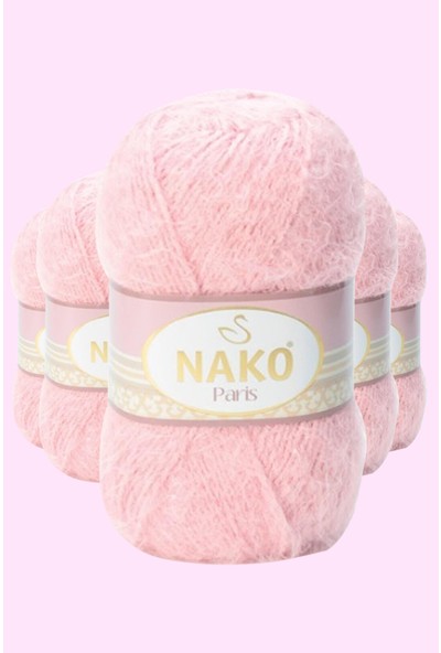 5 Adet Paris El Örgü Ipi Yünü Gül 5408