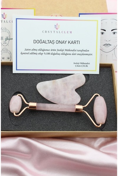 Premium Set Kutulu Pembe Kuvars Kalp Gua Sha Face Roller Set Gerçek Onaylı Pembe Kuvras Doğaltaş Premium Set Kutulu Pembe Kuvars Kalp Gua Sha Face Roller Set Gerçek Onaylı Pembe Kuvras Doğaltaş