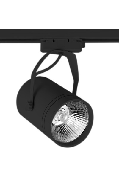 Ack 30W Cob LED Ray Armatür Siyah Kasa 3000K, Günışığı