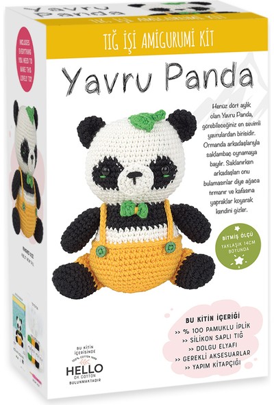 Tuva Amigurumi Seti, Yavru Panda, Amigurumi Oyuncak Kiti Tuva Amigurumi Seti, Yavru Panda, Amigurumi Oyuncak Kiti