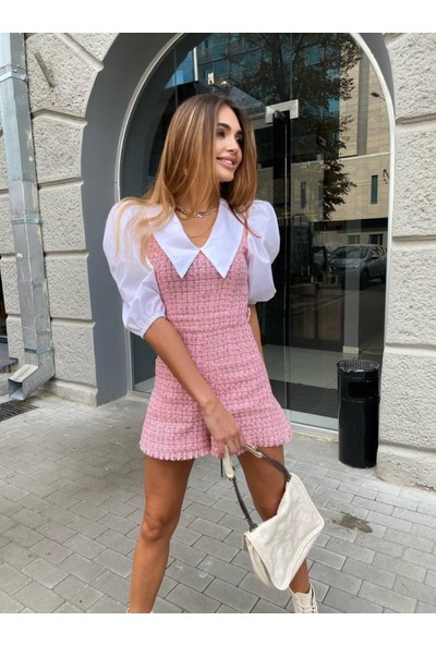 Moda Yakamoz Gömlek Yaka Detaylı Tulum. Moda Yakamoz Gömlek Yaka Detaylı Tulum.