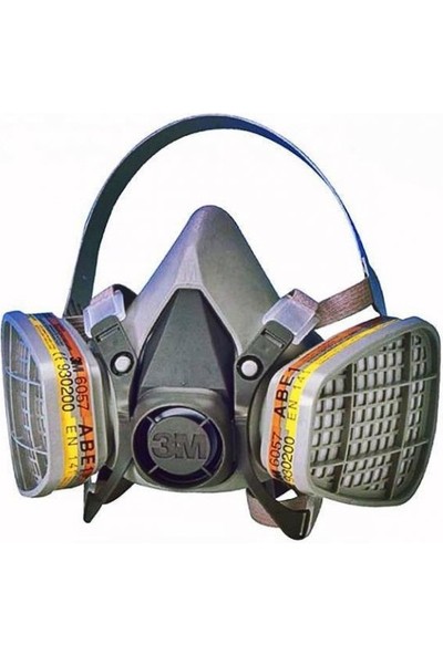 3m 6200 Yarım Yüz Maske + 3m 6057 Abe1 Filtre Seti