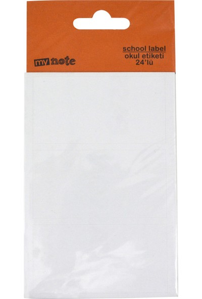 Mynote Uc Okul Etiketi 8 X3 24'lü Düz Mynote Uc Okul Etiketi 8 X3 24'lü Düz
