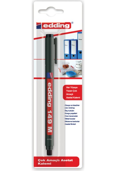 Edding Asetat KALEM149/1'LI Siyah