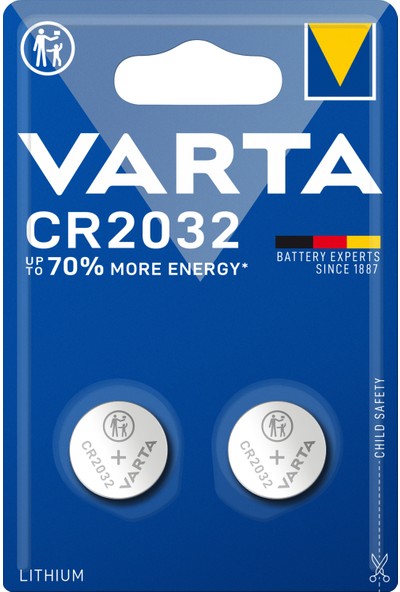 Varta 2032 Lityum Düğme Pil 2'li Varta 2032 Lityum Düğme Pil 2'li