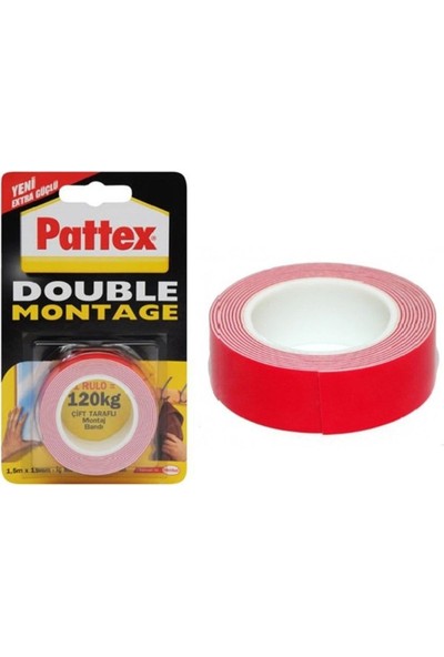 Pattex Çift Taraflı Bant Double Montage 1483609 Pattex Çift Taraflı Bant Double Montage 1483609