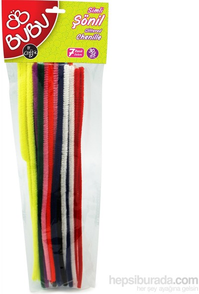 Bu-Bu Şönil 30CM 9 Renk 25'li BUBU00104
