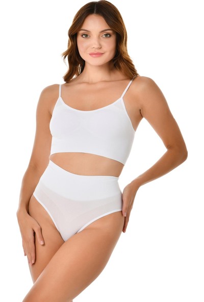 Steve Wolls Kadın Beyaz Ip Askılı Pedli Büstiyer