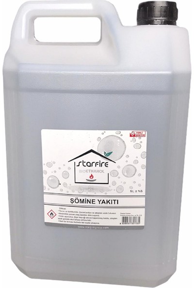 Starfire Bioethanol Bacasız Etanol Şömine Yakıtı 5 Litre