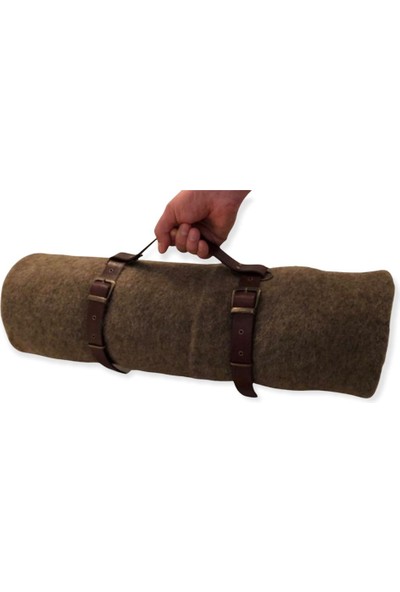 Darkbear Outdoor Yün Battaniye ve Deri Taşıma Kemeri
