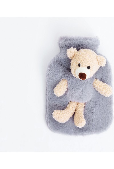 Yoyoso Peluş Ayı Sıcak Su Torbası 750ml Gri Yoyoso Peluş Ayı Sıcak Su Torbası 750ml Gri