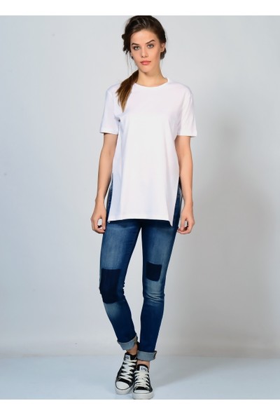 Ichi Mavi Kadın Denim Pantolon