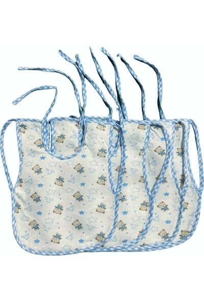 Andifli 4'lü Ayıcık Desenli Arkası Muşambalı Kol Geçirmeli Bebek Mama Önlüğü (21X35 Cm) Andifli 4'lü Ayıcık Desenli Arkası Muşambalı Kol Geçirmeli Bebek Mama Önlüğü (21X35 Cm)