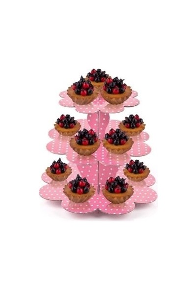 Laqaydükkan34 Karton Cupcake Kek Standı