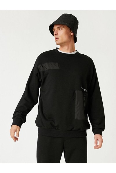 Koton Erkek Fermuar Cepli Oversize Sweatshirt