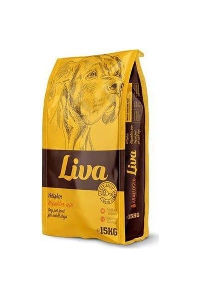 Liva Kuzu Etli Yetişkin Köpek Maması 15 kg