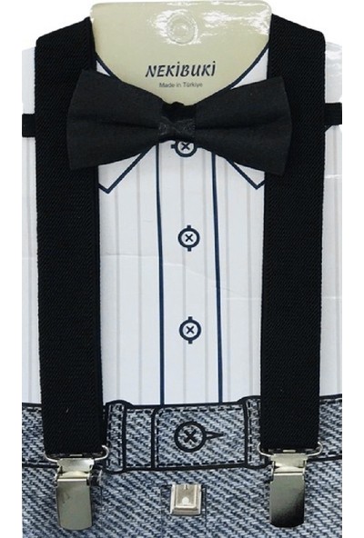 Panino Erkek Çocuk Papyon ve Askı Kemer Takımı 4-12 Yaş Panino Erkek Çocuk Papyon ve Askı Kemer Takımı 4-12 Yaş