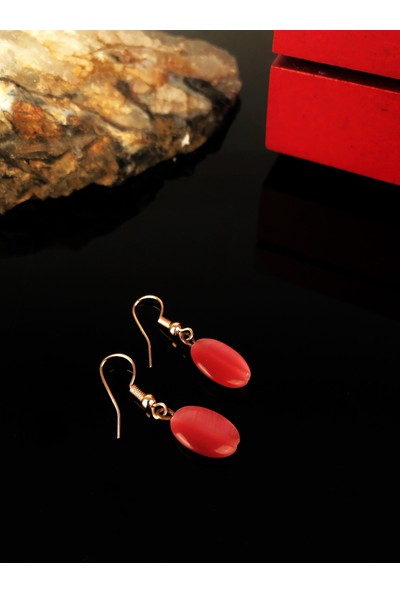 Doğaltaş Kadın Kedigözü Taşı Küpe NRS844 Doğaltaş Kadın Kedigözü Taşı Küpe NRS844