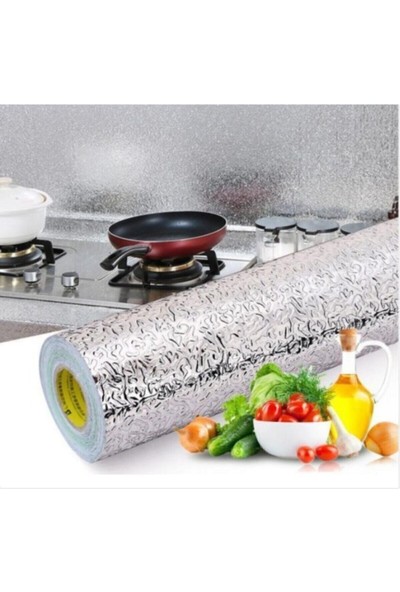Epazzar 5 Metre Yapışkanlı Silinebilir Mutfak Tezgah Üstü Folyo Gümüş Epazzar 5 Metre Yapışkanlı Silinebilir Mutfak Tezgah Üstü Folyo Gümüş